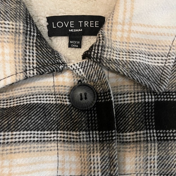 Love Tree | Jackets & Coats | Womens Plaid Sherpa Jacket | Poshmark